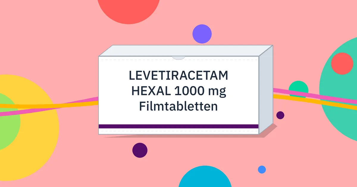 Symbolbild: Packung mit der Aufschrift LEVETIRACETAM HEXAL 1000 mg Filmtabletten (PZN 09123299) – Verfügbarkeit und Bezug in Apotheken in Frankfurt am Main