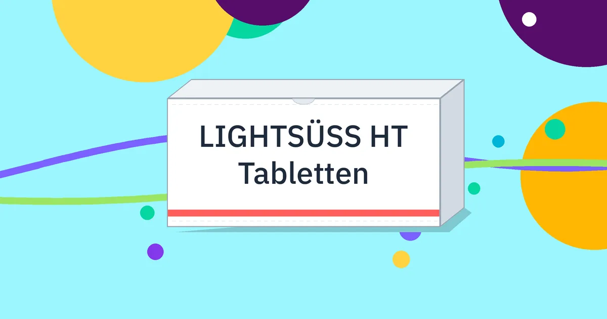 Symbolbild: Packung mit der Aufschrift LIGHTSÜSS HT Tabletten (PZN 01397471) – Verfügbarkeit und Bezug in Apotheken in Frankfurt am Main