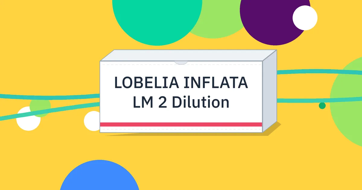 Symbolbild: Packung mit der Aufschrift LOBELIA INFLATA LM 2 Dilution (PZN 13533703) – Verfügbarkeit und Bezug in Apotheken in Frankfurt am Main