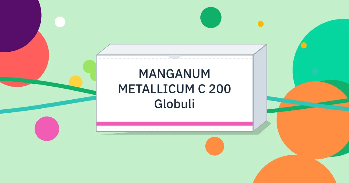 Symbolbild: Packung mit der Aufschrift MANGANUM METALLICUM C 200 Globuli (PZN 16692388) – Verfügbarkeit und Bezug in Apotheken in Frankfurt am Main