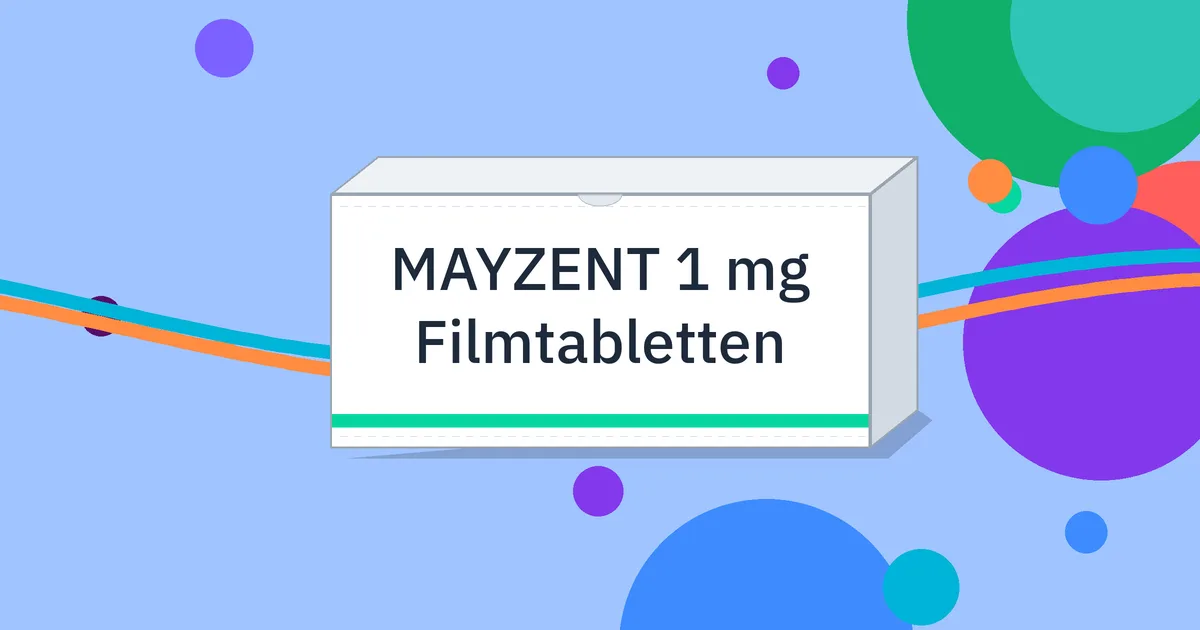 Symbolbild: Packung mit der Aufschrift MAYZENT 1 mg Filmtabletten (PZN 16933797) – Verfügbarkeit und Bezug in Apotheken in Frankfurt am Main