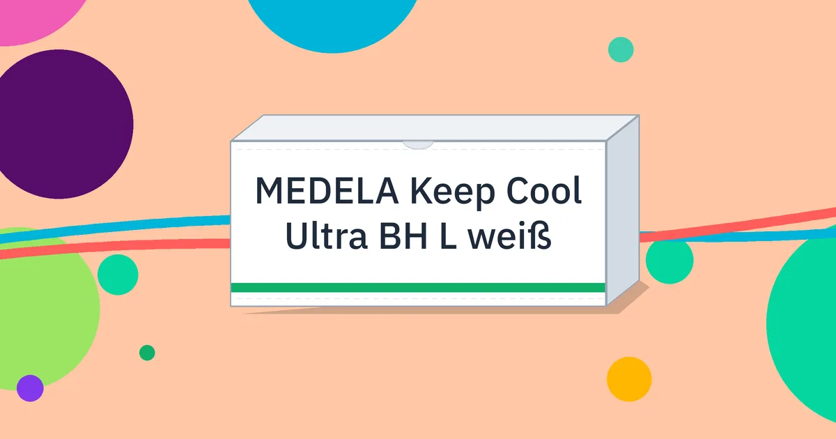 Symbolbild: Packung mit der Aufschrift MEDELA Keep Cool Ultra BH L weiß (PZN 18269441) – Verfügbarkeit und Bezug in Apotheken in Frankfurt am Main