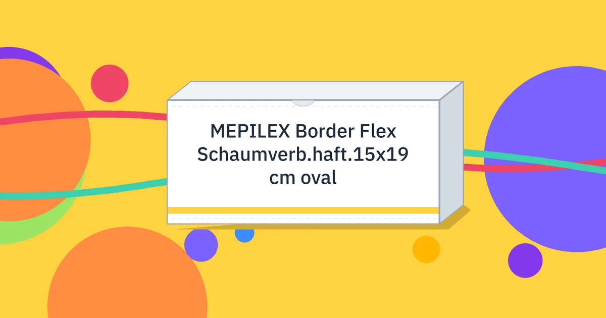 Symbolbild: Packung mit der Aufschrift MEPILEX Border Flex Schaumverb.haft.15x19 cm oval (PZN 18719252) – Verfügbarkeit und Bezug in Apotheken in Frankfurt am Main