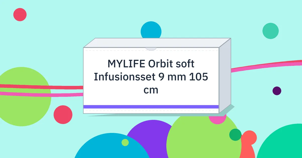 Symbolbild: Packung mit der Aufschrift MYLIFE Orbit soft Infusionsset 9 mm 105 cm (PZN 18030964) – Verfügbarkeit und Bezug in Apotheken in Frankfurt am Main