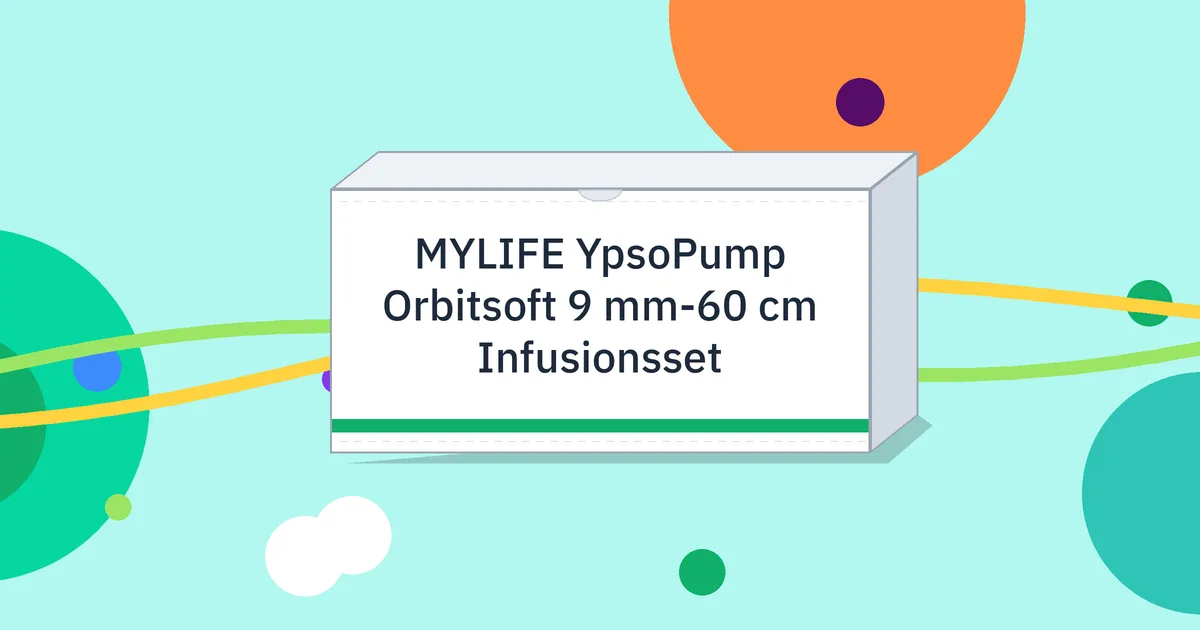 Symbolbild: Packung mit der Aufschrift MYLIFE YpsoPump Orbitsoft 9 mm-60 cm Infusionsset (PZN 18730928) – Verfügbarkeit und Bezug in Apotheken in Frankfurt am Main