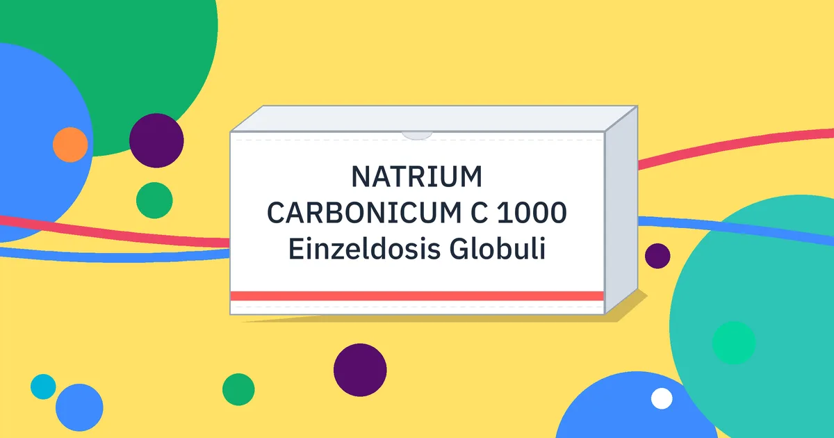 Symbolbild: Packung mit der Aufschrift NATRIUM CARBONICUM C 1000 Einzeldosis Globuli (PZN 01945027) – Verfügbarkeit und Bezug in Apotheken in Frankfurt am Main