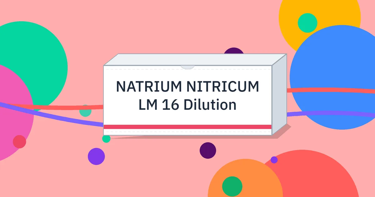 Symbolbild: Packung mit der Aufschrift NATRIUM NITRICUM LM 16 Dilution (PZN 12965688) – Verfügbarkeit und Bezug in Apotheken in Frankfurt am Main