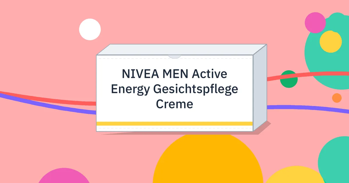 Symbolbild: Packung mit der Aufschrift NIVEA MEN Active Energy Gesichtspflege Creme (PZN 17625477) – Verfügbarkeit und Bezug in Apotheken in Frankfurt am Main