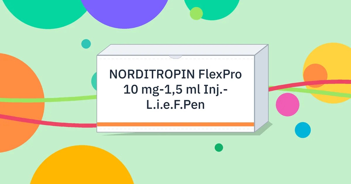 Symbolbild: Packung mit der Aufschrift NORDITROPIN FlexPro 10 mg-1,5 ml Inj.-L.i.e.F.Pen (PZN 16323679) – Verfügbarkeit und Bezug in Apotheken in Frankfurt am Main