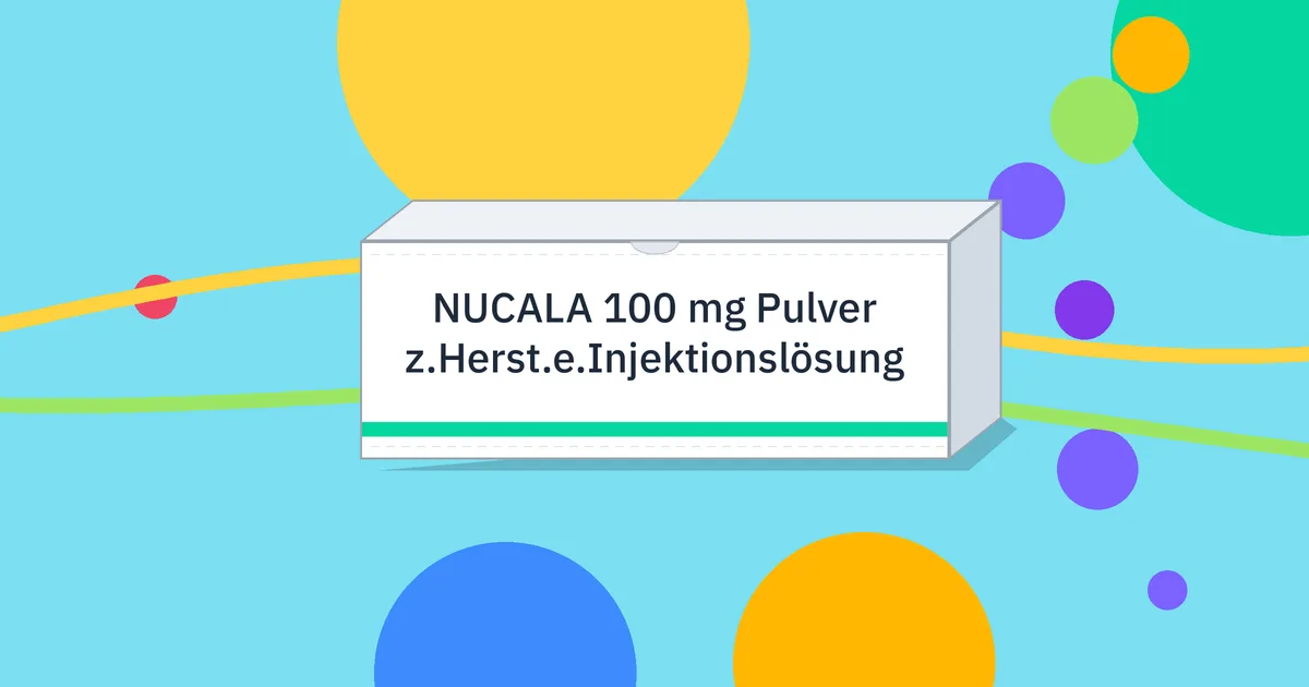 Symbolbild: Packung mit der Aufschrift NUCALA 100 mg Pulver z.Herst.e.Injektionslösung (PZN 13352597) – Verfügbarkeit und Bezug in Apotheken in Frankfurt am Main