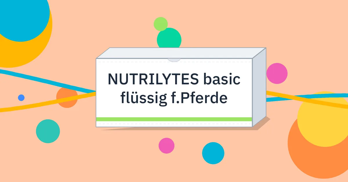 Symbolbild: Packung mit der Aufschrift NUTRILYTES basic flüssig f.Pferde (PZN 18701743) – Verfügbarkeit und Bezug in Apotheken in Frankfurt am Main