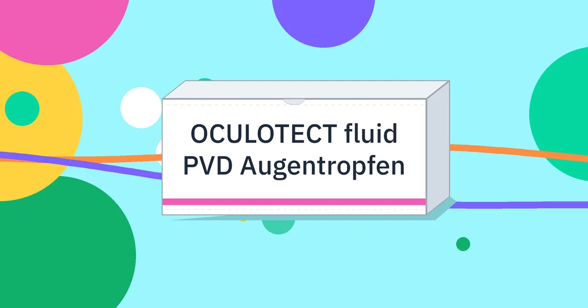 Symbolbild: Packung mit der Aufschrift OCULOTECT fluid PVD Augentropfen (PZN 00999989) – Verfügbarkeit und Bezug in Apotheken in Frankfurt am Main