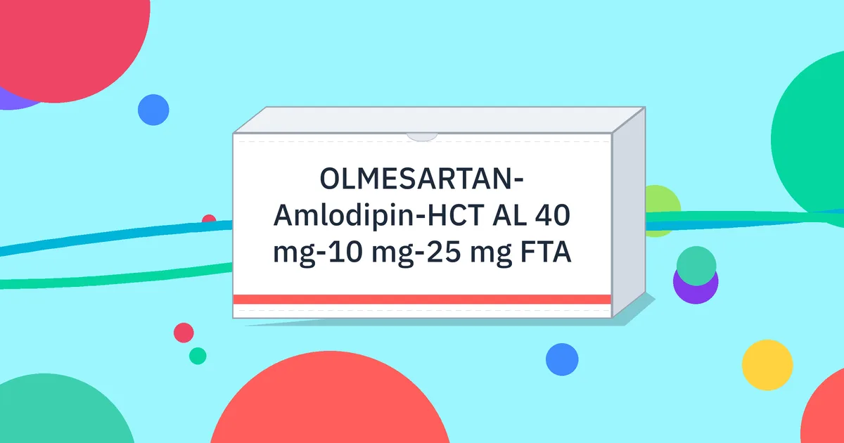 Symbolbild: Packung mit der Aufschrift OLMESARTAN-Amlodipin-HCT AL 40 mg-10 mg-25 mg FTA (PZN 16736275) – Verfügbarkeit und Bezug in Apotheken in Frankfurt am Main