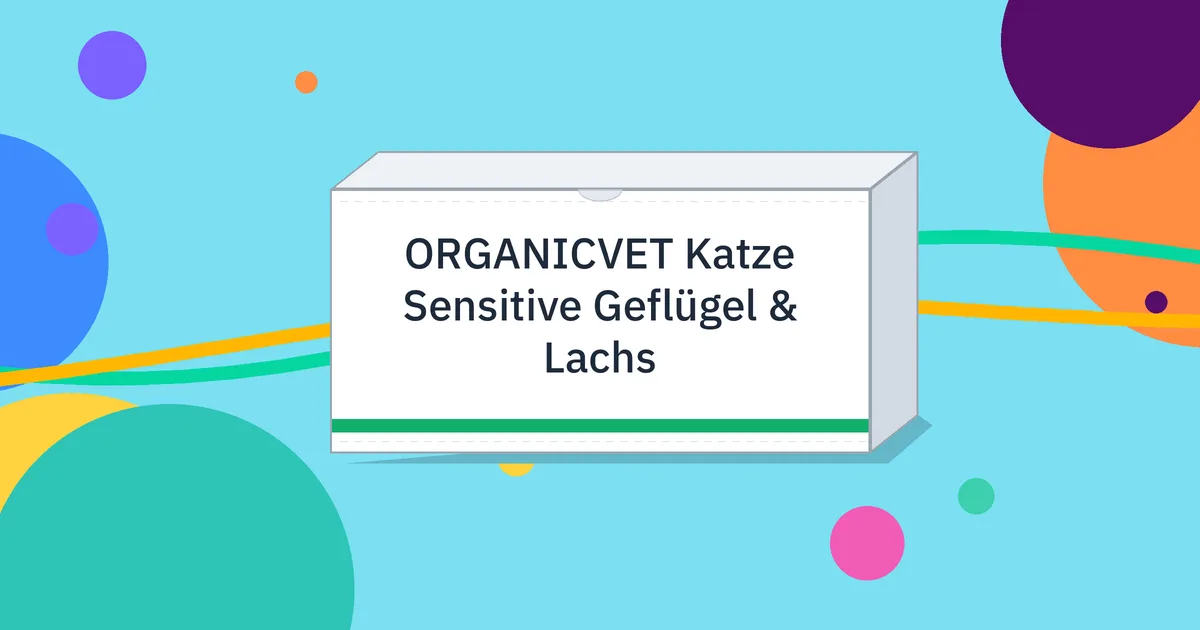 Symbolbild: Packung mit der Aufschrift ORGANICVET Katze Sensitive Geflügel & Lachs (PZN 19114321) – Verfügbarkeit und Bezug in Apotheken in Frankfurt am Main