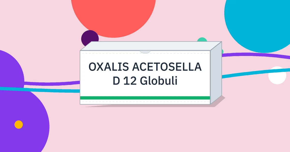 Symbolbild: Packung mit der Aufschrift OXALIS ACETOSELLA D 12 Globuli (PZN 07248996) – Verfügbarkeit und Bezug in Apotheken in Frankfurt am Main