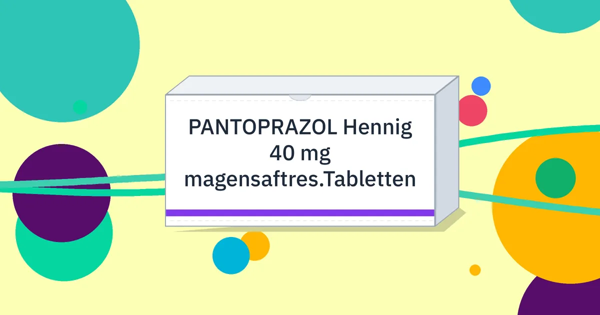 Symbolbild: Packung mit der Aufschrift PANTOPRAZOL Hennig 40 mg magensaftres.Tabletten (PZN 09154880) – Verfügbarkeit und Bezug in Apotheken in Frankfurt am Main