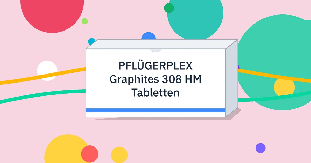Symbolbild: Packung mit der Aufschrift PFLÜGERPLEX Graphites 308 HM Tabletten (PZN 05373094) – Verfügbarkeit und Bezug in Apotheken in Frankfurt am Main