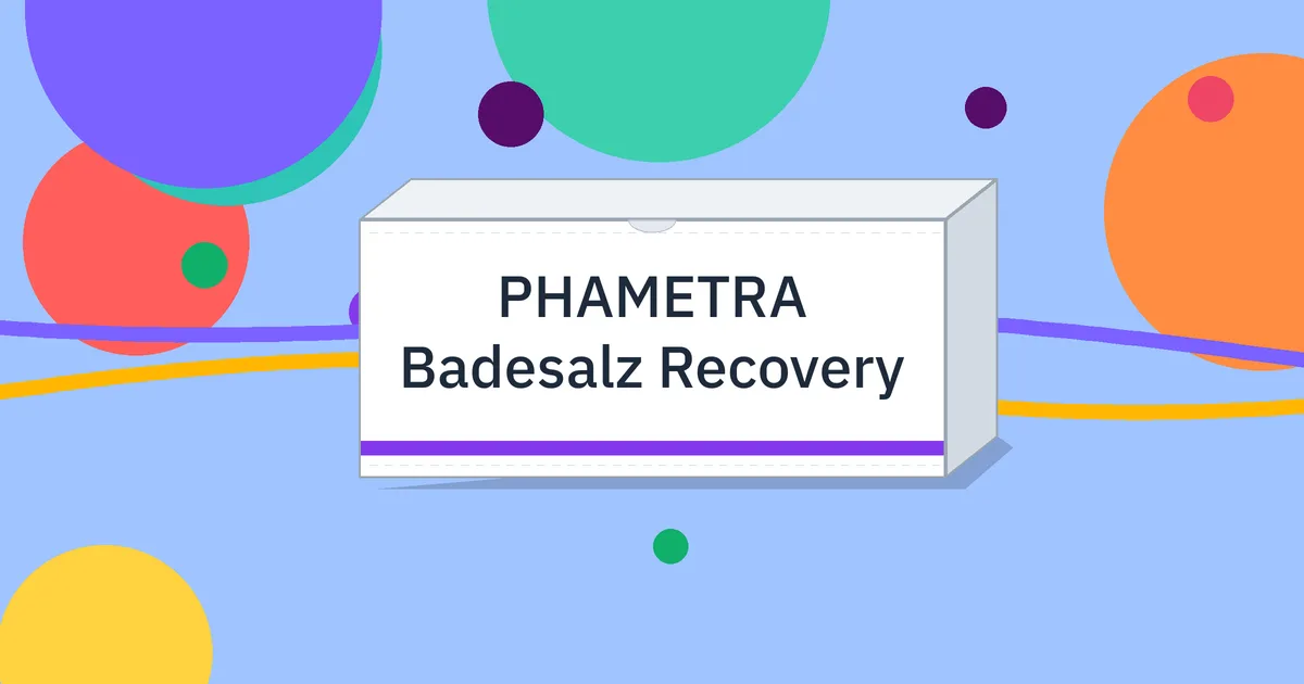 Symbolbild: Packung mit der Aufschrift PHAMETRA Badesalz Recovery (PZN 20202326) – Verfügbarkeit und Bezug in Apotheken in Frankfurt am Main
