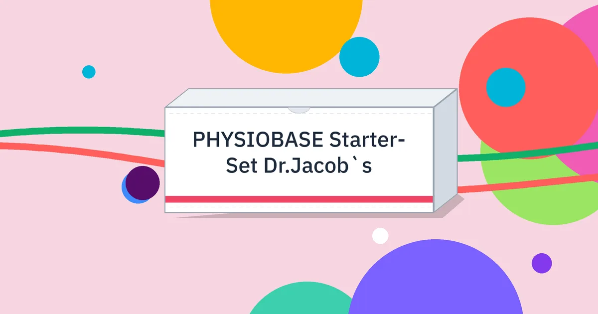 Symbolbild: Packung mit der Aufschrift PHYSIOBASE Starter-Set Dr.Jacob`s (PZN 12533090) – Verfügbarkeit und Bezug in Apotheken in Frankfurt am Main