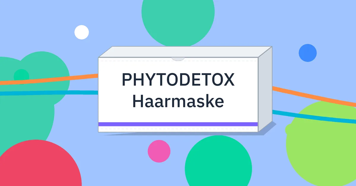 Symbolbild: Packung mit der Aufschrift PHYTODETOX Haarmaske (PZN 15582321) – Verfügbarkeit und Bezug in Apotheken in Frankfurt am Main