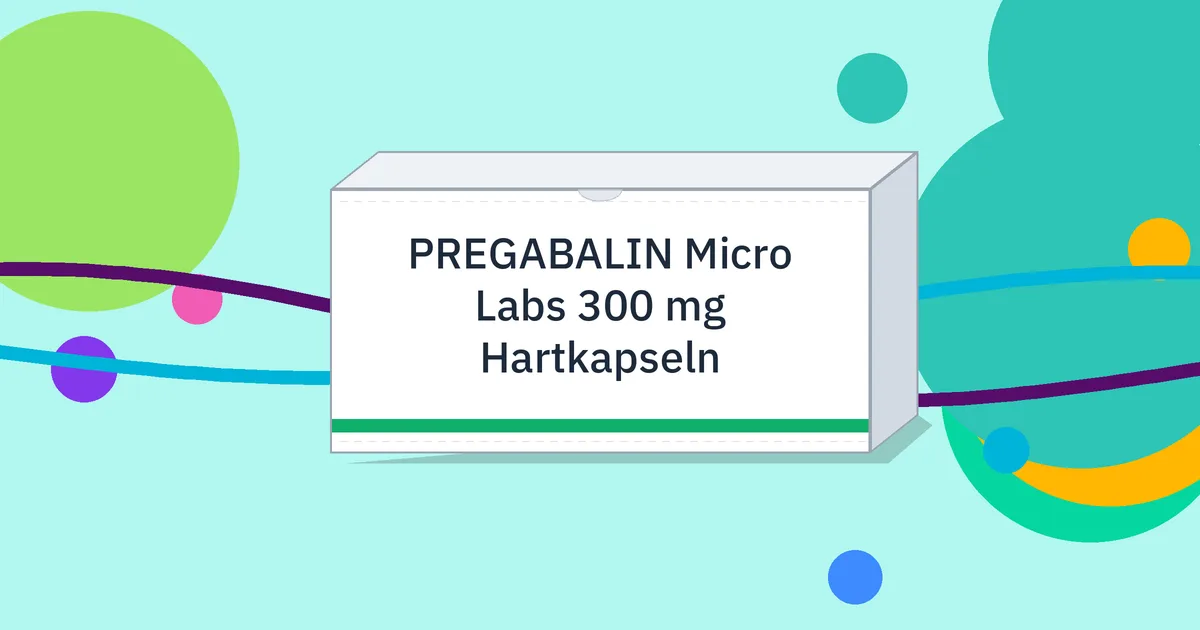 Symbolbild: Packung mit der Aufschrift PREGABALIN Micro Labs 300 mg Hartkapseln (PZN 19377664) – Verfügbarkeit und Bezug in Apotheken in Frankfurt am Main