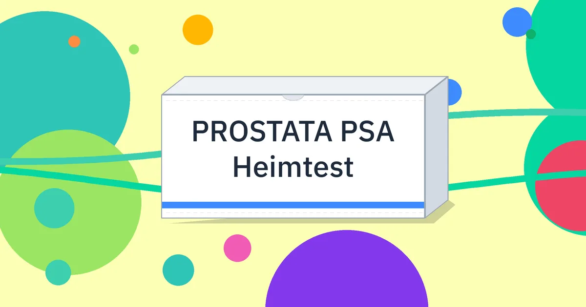 Symbolbild: Packung mit der Aufschrift PROSTATA PSA Heimtest (PZN 18186904) – Verfügbarkeit und Bezug in Apotheken in Frankfurt am Main