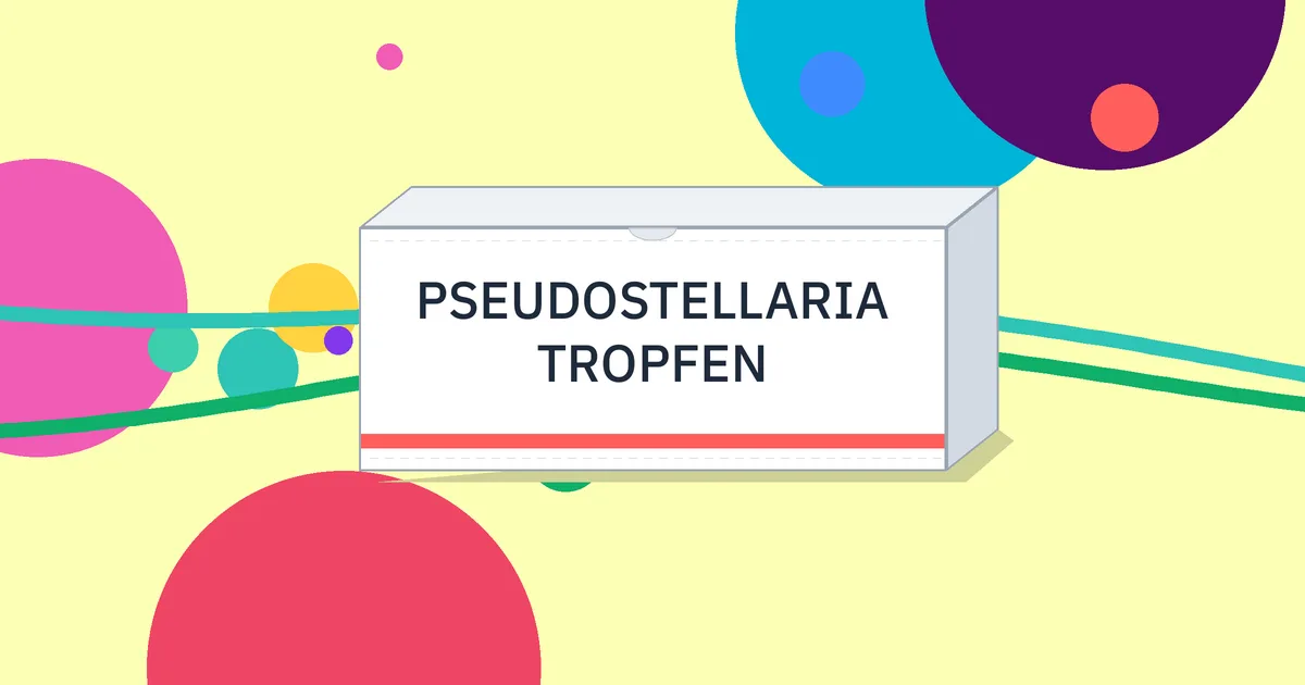 Symbolbild: Packung mit der Aufschrift PSEUDOSTELLARIA TROPFEN (PZN 15229760) – Verfügbarkeit und Bezug in Apotheken in Frankfurt am Main