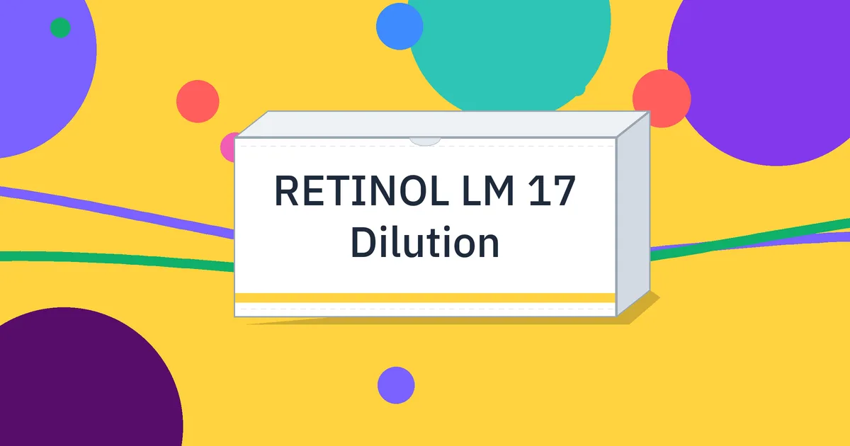 Symbolbild: Packung mit der Aufschrift RETINOL LM 17 Dilution (PZN 13047664) – Verfügbarkeit und Bezug in Apotheken in Frankfurt am Main