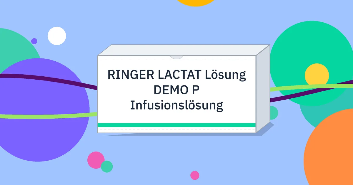 Symbolbild: Packung mit der Aufschrift RINGER LACTAT Lösung DEMO P Infusionslösung (PZN 10275270) – Verfügbarkeit und Bezug in Apotheken in Frankfurt am Main