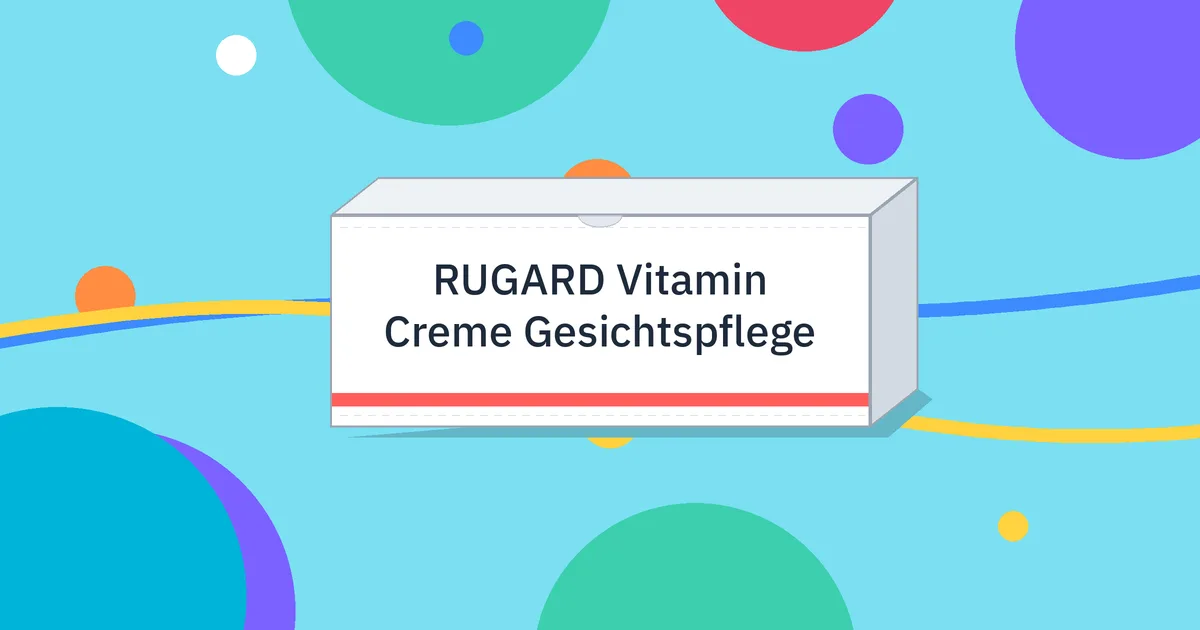 Symbolbild: Packung mit der Aufschrift RUGARD Vitamin Creme Gesichtspflege (PZN 10259058) – Verfügbarkeit und Bezug in Apotheken in Frankfurt am Main