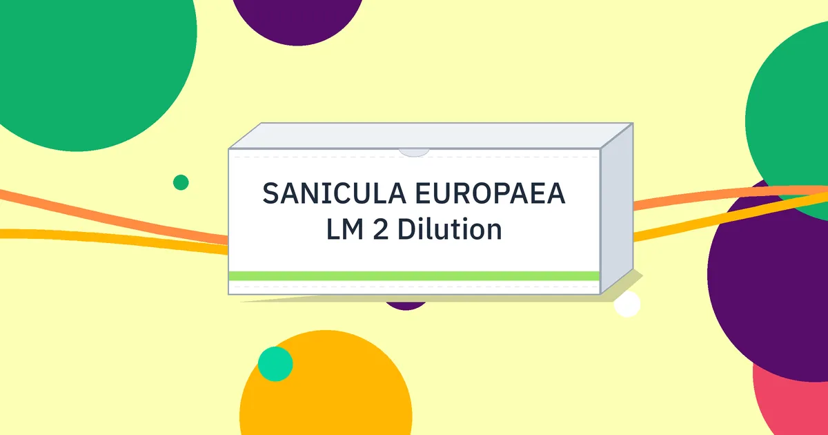 Symbolbild: Packung mit der Aufschrift SANICULA EUROPAEA LM 2 Dilution (PZN 13182066) – Verfügbarkeit und Bezug in Apotheken in Frankfurt am Main