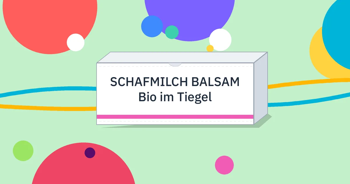 Symbolbild: Packung mit der Aufschrift SCHAFMILCH BALSAM Bio im Tiegel (PZN 17272317) – Verfügbarkeit und Bezug in Apotheken in Frankfurt am Main