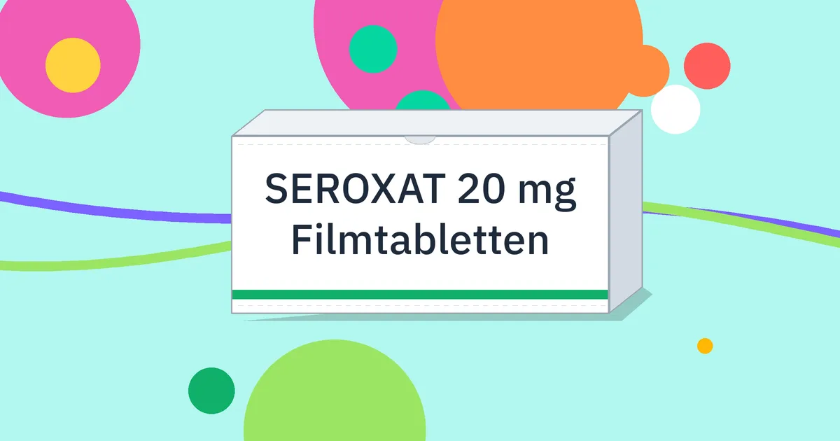 Symbolbild: Packung mit der Aufschrift SEROXAT 20 mg Filmtabletten (PZN 00614475) – Verfügbarkeit und Bezug in Apotheken in Frankfurt am Main
