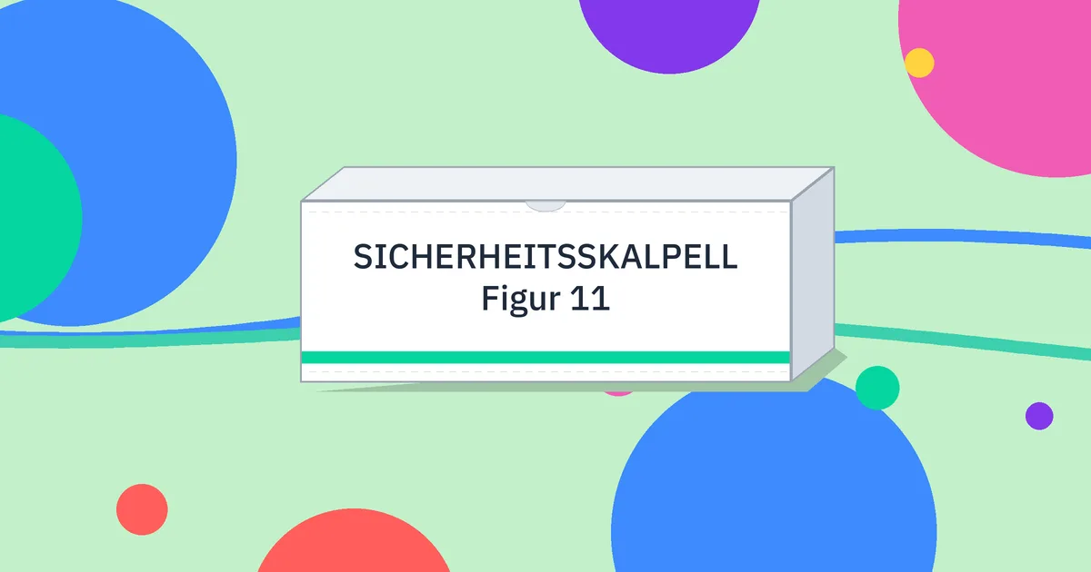 Symbolbild: Packung mit der Aufschrift SICHERHEITSSKALPELL Figur 11 (PZN 09511535) – Verfügbarkeit und Bezug in Apotheken in Frankfurt am Main