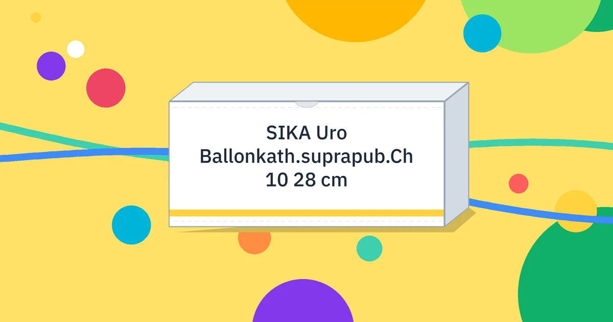 Symbolbild: Packung mit der Aufschrift SIKA Uro Ballonkath.suprapub.Ch 10 28 cm (PZN 03404844) – Verfügbarkeit und Bezug in Apotheken in Frankfurt am Main