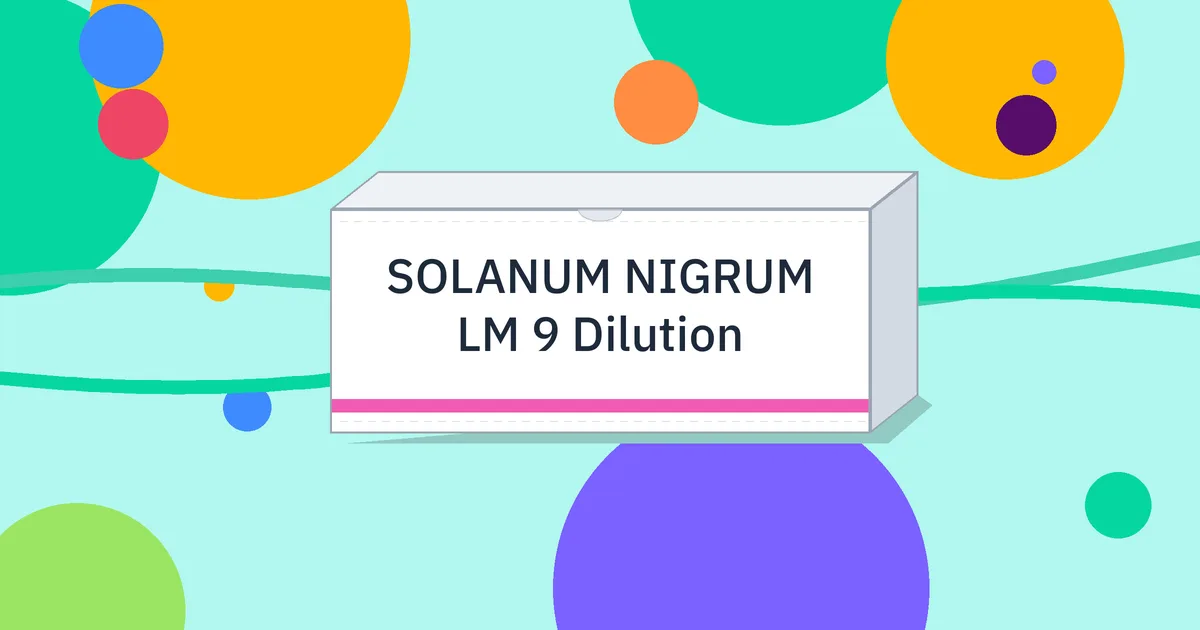 Symbolbild: Packung mit der Aufschrift SOLANUM NIGRUM LM 9 Dilution (PZN 13192811) – Verfügbarkeit und Bezug in Apotheken in Frankfurt am Main