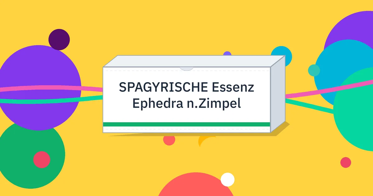 Symbolbild: Packung mit der Aufschrift SPAGYRISCHE Essenz Ephedra n.Zimpel (PZN 00916437) – Verfügbarkeit und Bezug in Apotheken in Frankfurt am Main