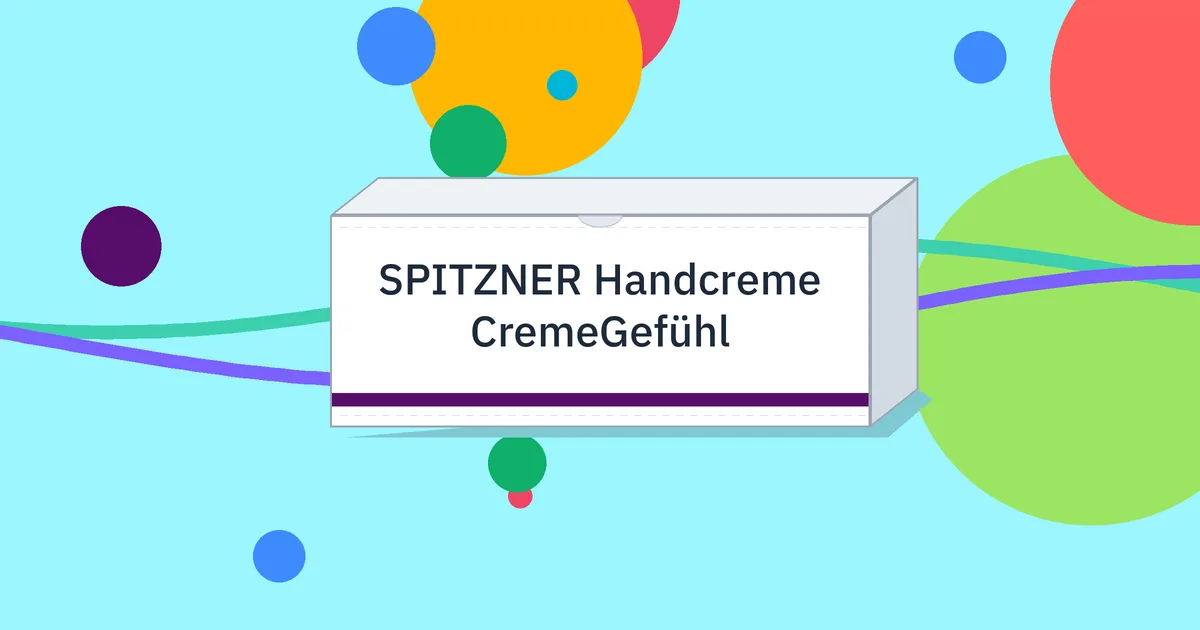 Symbolbild: Packung mit der Aufschrift SPITZNER Handcreme CremeGefühl (PZN 19350375) – Verfügbarkeit und Bezug in Apotheken in Frankfurt am Main