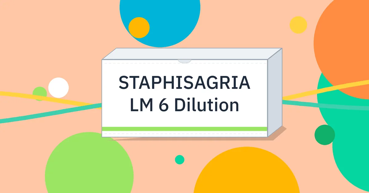 Symbolbild: Packung mit der Aufschrift STAPHISAGRIA LM 6 Dilution (PZN 02603949) – Verfügbarkeit und Bezug in Apotheken in Frankfurt am Main