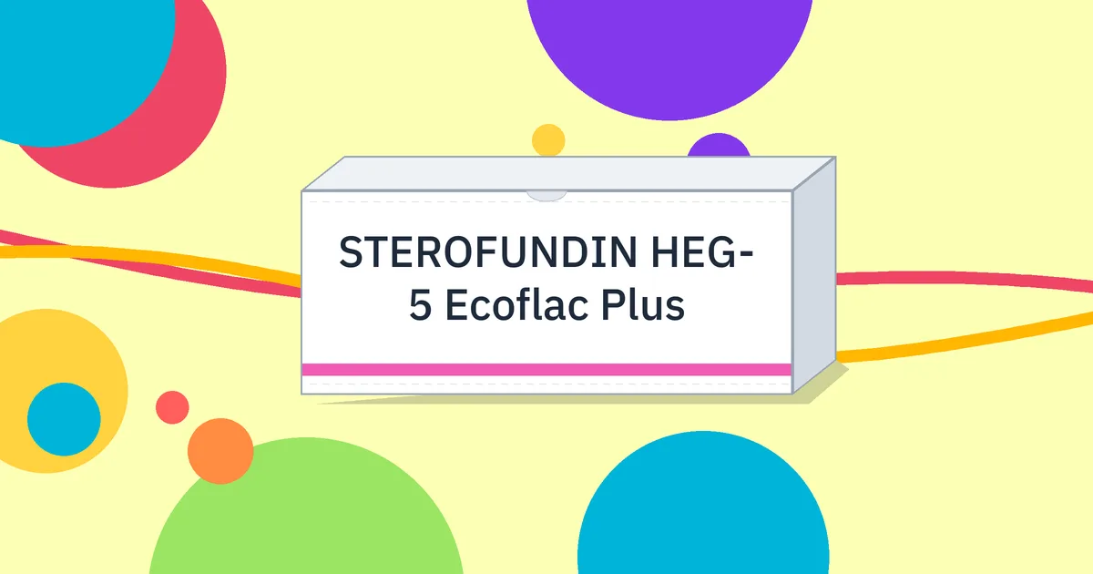 Symbolbild: Packung mit der Aufschrift STEROFUNDIN HEG-5 Ecoflac Plus (PZN 08609427) – Verfügbarkeit und Bezug in Apotheken in Frankfurt am Main