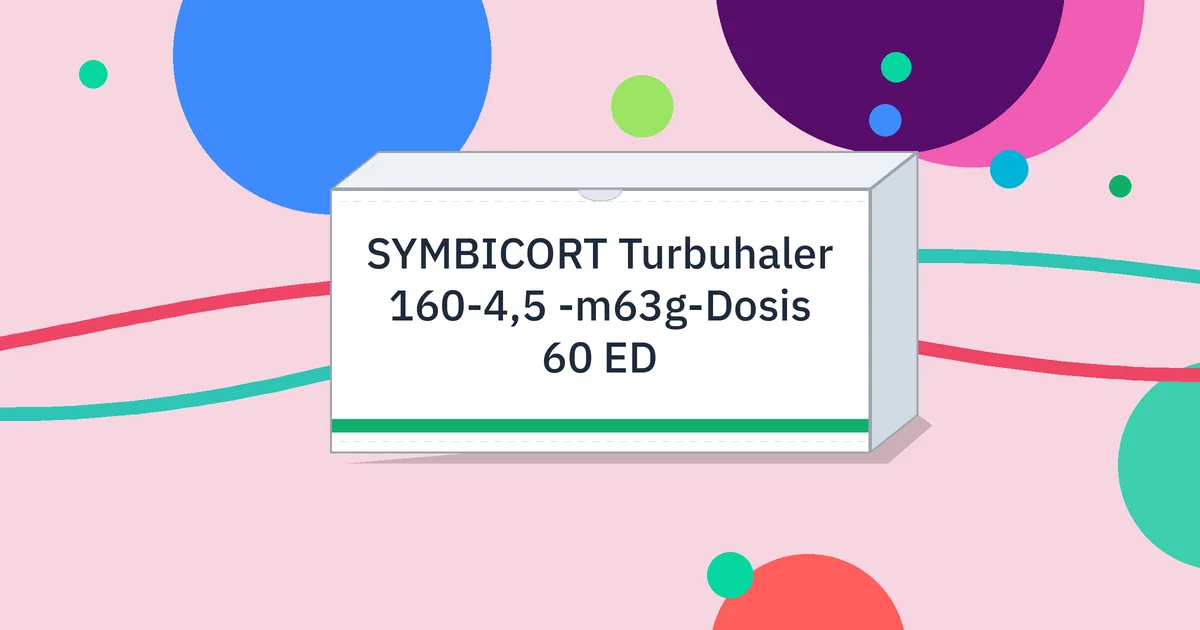 Symbolbild: Packung mit der Aufschrift SYMBICORT Turbuhaler 160-4,5 -m63g-Dosis 60 ED (PZN 05548731) – Verfügbarkeit und Bezug in Apotheken in Frankfurt am Main