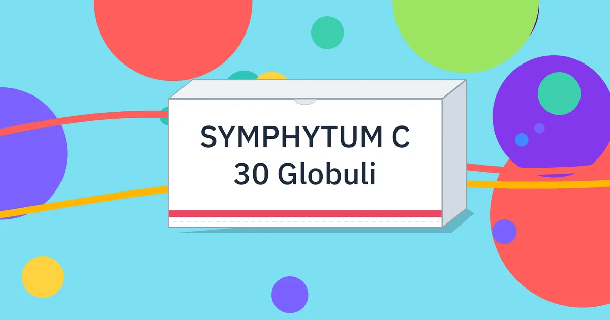 Symbolbild: Packung mit der Aufschrift SYMPHYTUM C 30 Globuli (PZN 02932400) – Verfügbarkeit und Bezug in Apotheken in Frankfurt am Main