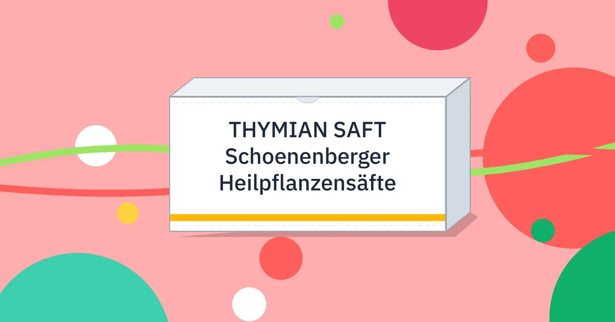 Symbolbild: Packung mit der Aufschrift THYMIAN SAFT Schoenenberger Heilpflanzensäfte (PZN 00700186) – Verfügbarkeit und Bezug in Apotheken in Frankfurt am Main