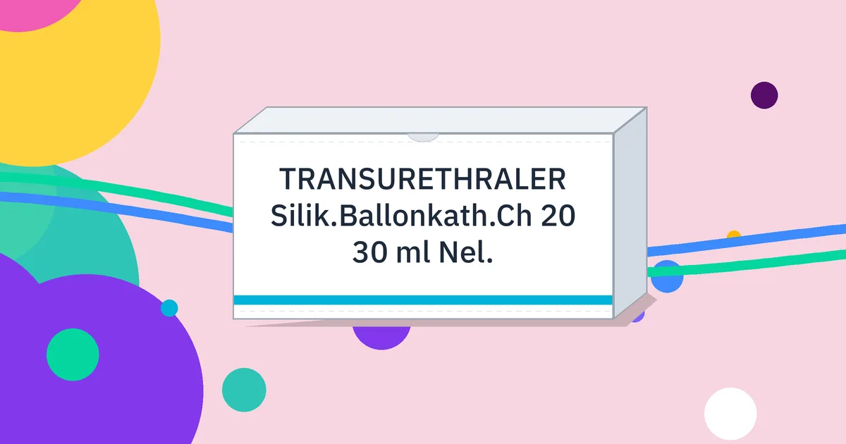 Symbolbild: Packung mit der Aufschrift TRANSURETHRALER Silik.Ballonkath.Ch 20 30 ml Nel. (PZN 10981625) – Verfügbarkeit und Bezug in Apotheken in Frankfurt am Main