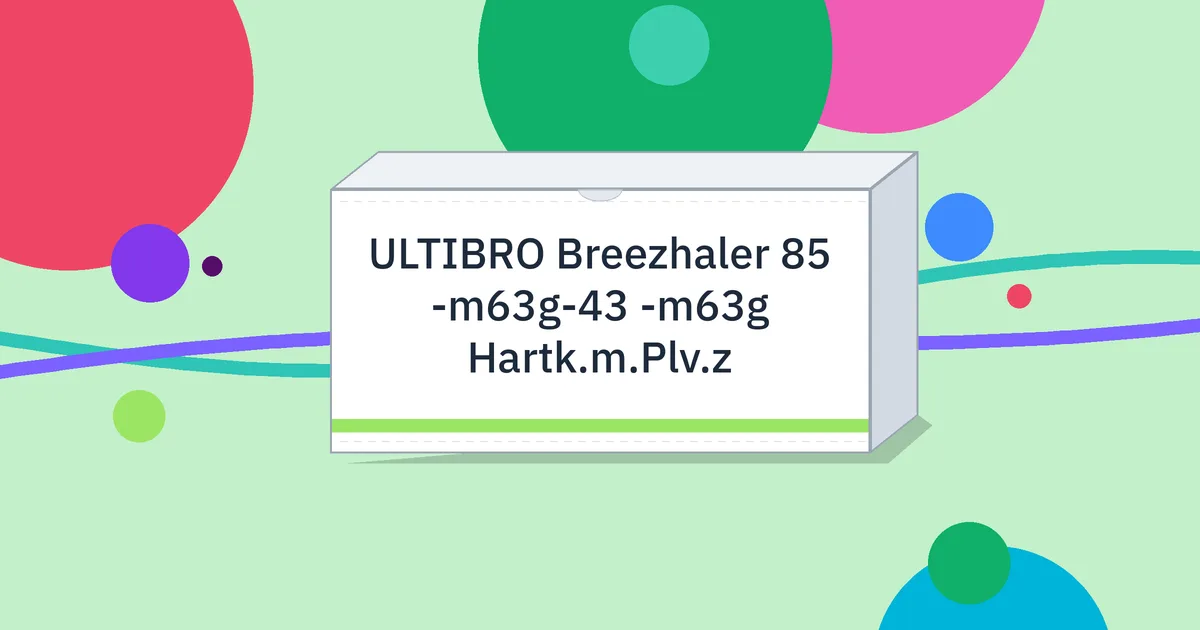 Symbolbild: Packung mit der Aufschrift ULTIBRO Breezhaler 85 -m63g-43 -m63g Hartk.m.Plv.z (PZN 15328166) – Verfügbarkeit und Bezug in Apotheken in Frankfurt am Main