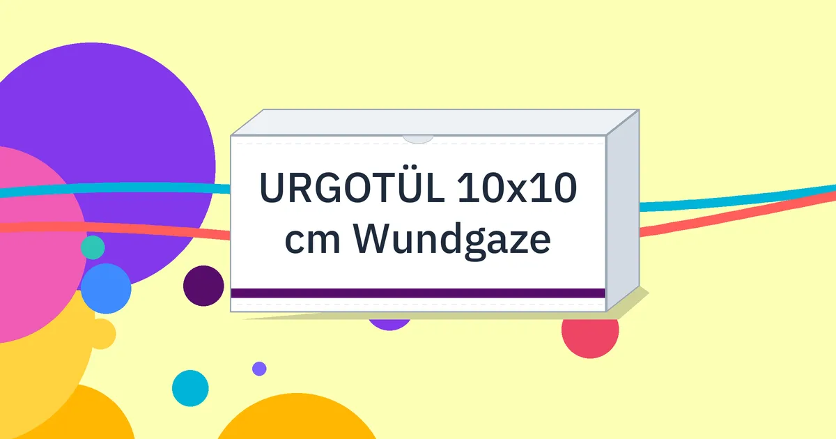 Symbolbild: Packung mit der Aufschrift URGOTÜL 10x10 cm Wundgaze (PZN 16000120) – Verfügbarkeit und Bezug in Apotheken in Frankfurt am Main