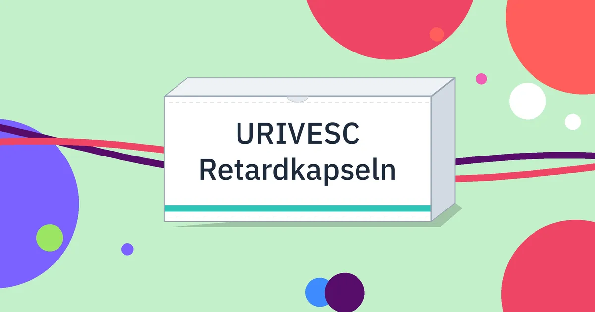 Symbolbild: Packung mit der Aufschrift URIVESC Retardkapseln (PZN 09541298) – Verfügbarkeit und Bezug in Apotheken in Frankfurt am Main