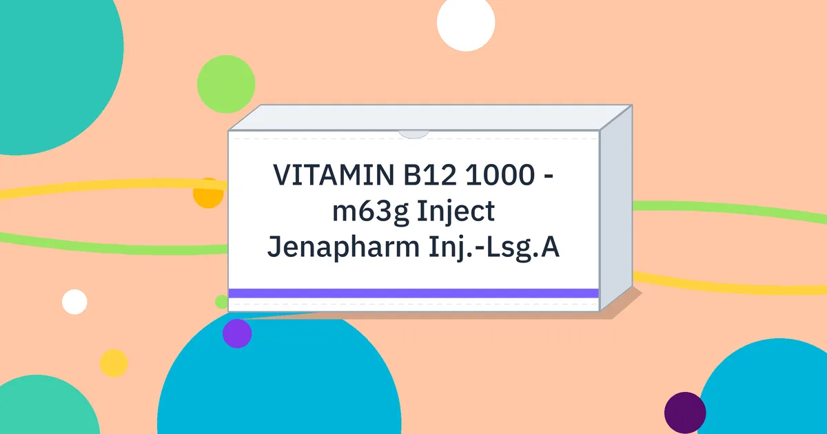 Symbolbild: Packung mit der Aufschrift VITAMIN B12 1000 -m63g Inject Jenapharm Inj.-Lsg.A (PZN 07146994) – Verfügbarkeit und Bezug in Apotheken in Frankfurt am Main