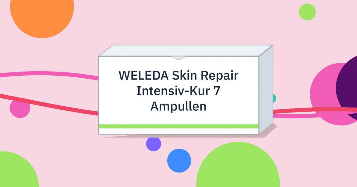 Symbolbild: Packung mit der Aufschrift WELEDA Skin Repair Intensiv-Kur 7 Ampullen (PZN 19147160) – Verfügbarkeit und Bezug in Apotheken in Frankfurt am Main