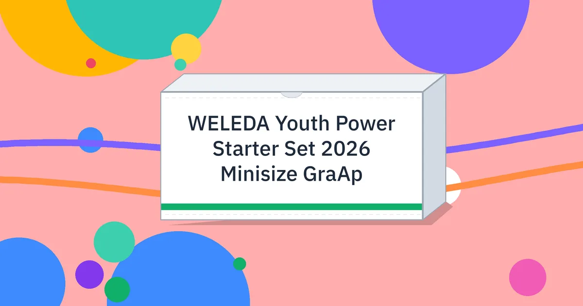 Symbolbild: Packung mit der Aufschrift WELEDA Youth Power Starter Set 2026 Minisize GraAp (PZN 20673787) – Verfügbarkeit und Bezug in Apotheken in Frankfurt am Main
